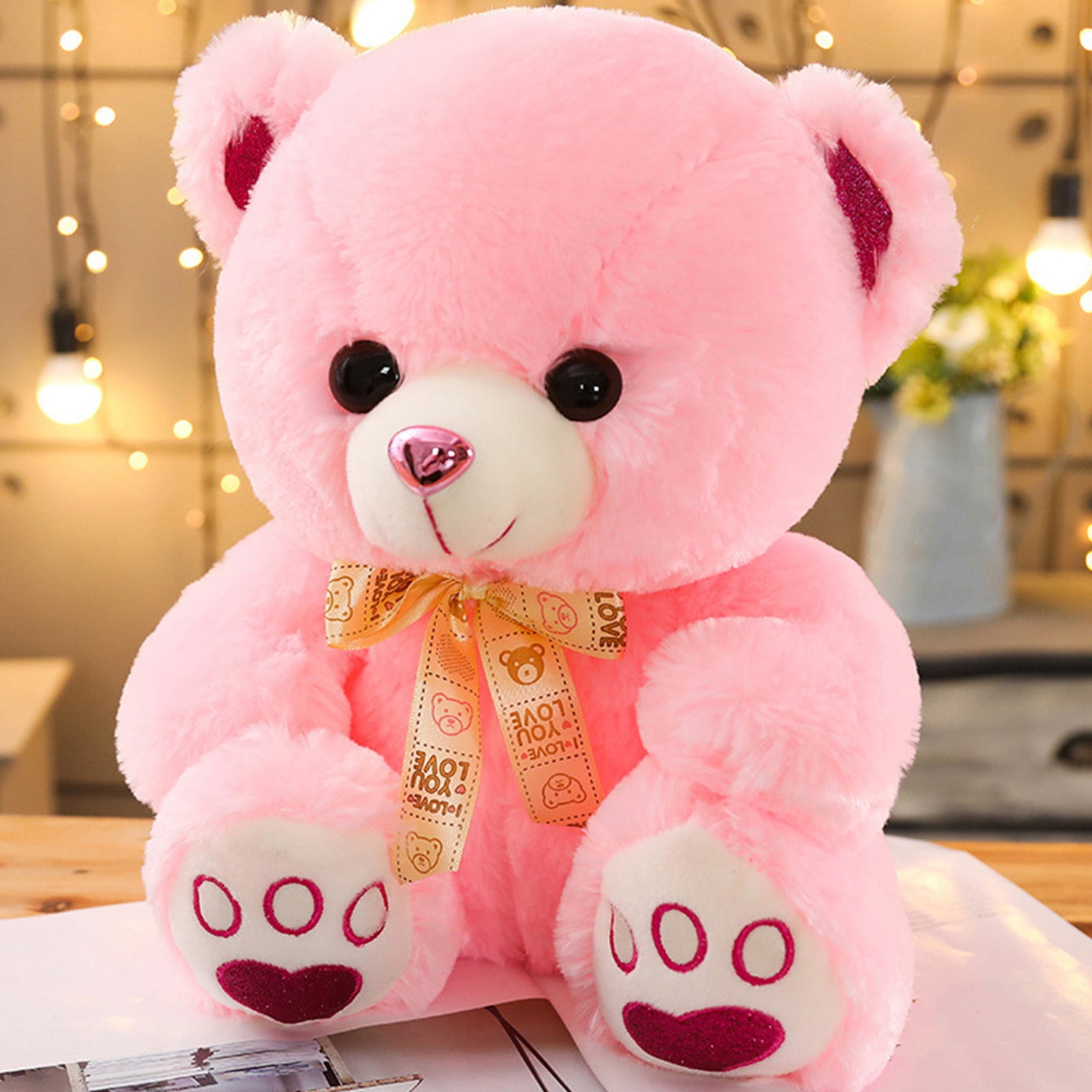 IGEED Teddy Bear Stuffed Plush Doll,13.8 Inch Sitting Teddy Bears Cute ...