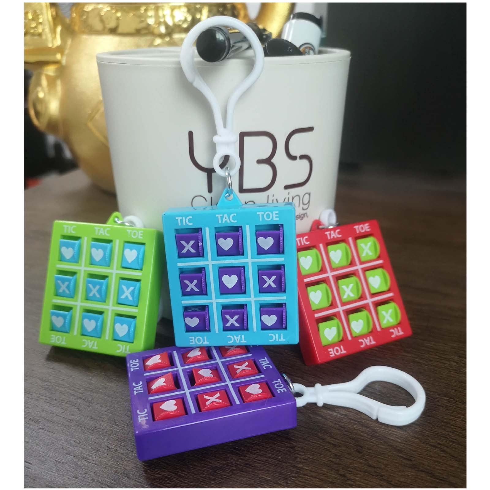 saidjrlf Tic Tac Toe Keychain for Kids,Valentine's Day Party Favors ...