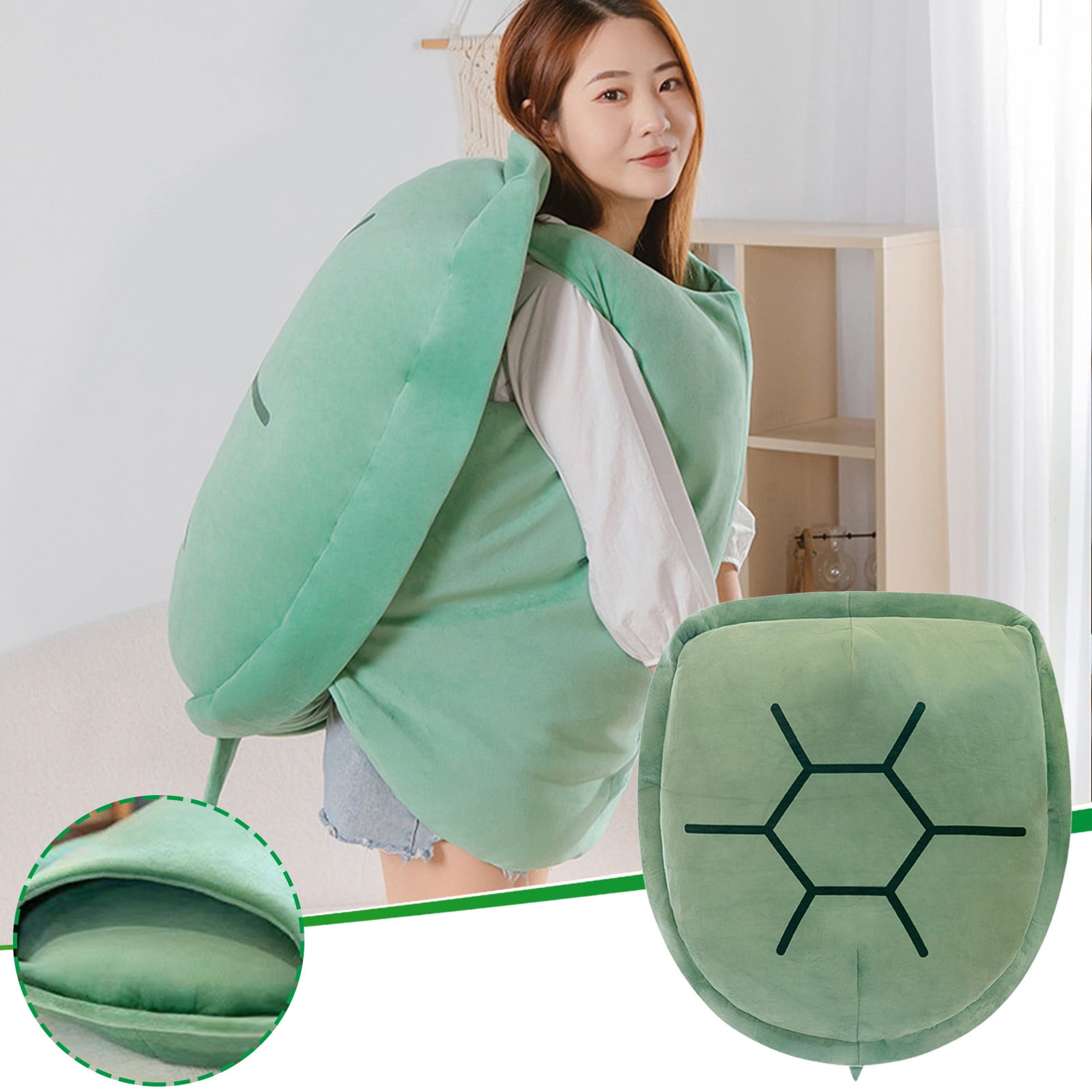 IGEED Turtle Shell Plush Toy Pillow,Super Soft Plush Cuddle Sea Turtle ...