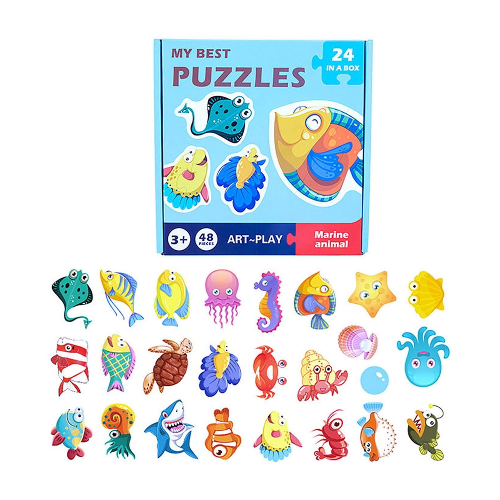 IGEED Two Piece Matching Puzzle for Kids,Early Childhood Education Toys ...