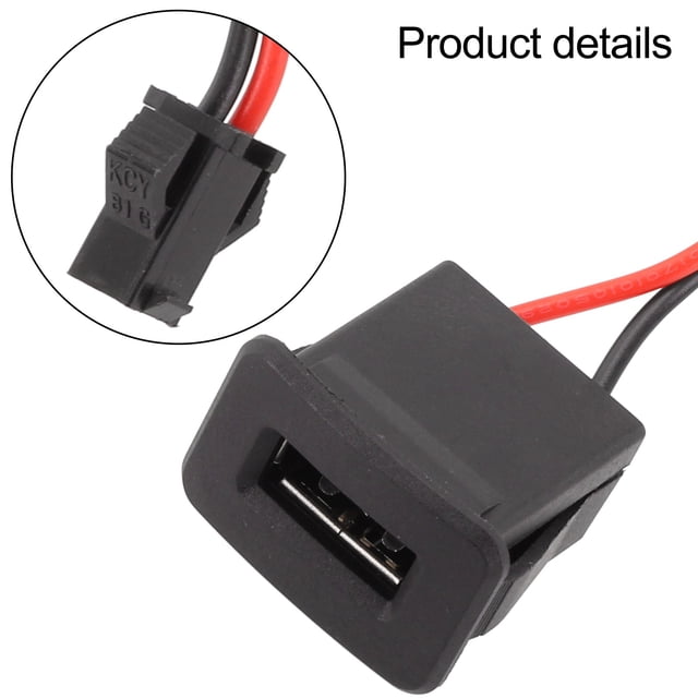 sailesiti 2.0 USB Female Base 2P Direct Pressure Buckle Welding Wire ...