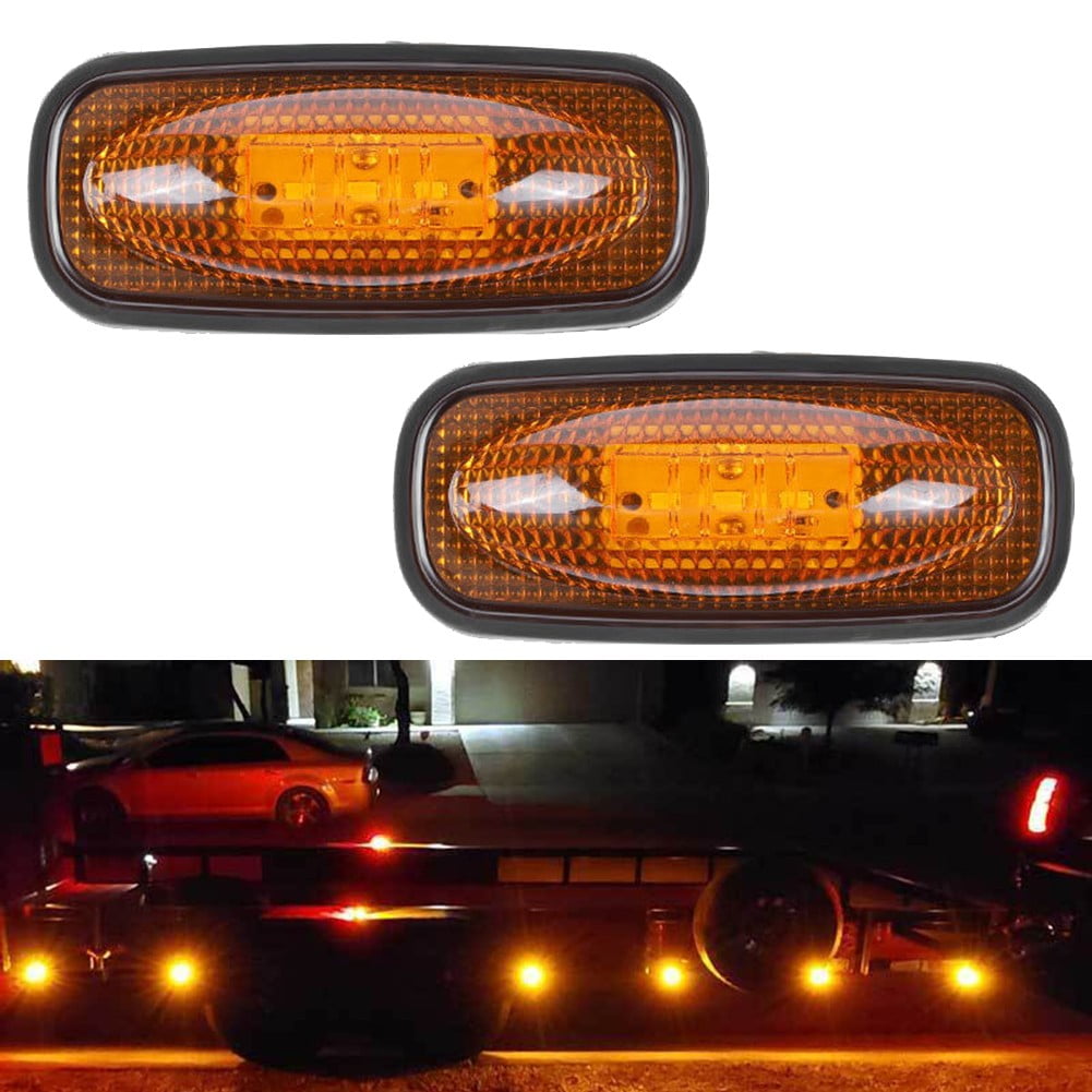 sailesiti 3 LED Side Clearance Marker Light For SMD Amber Red White ...