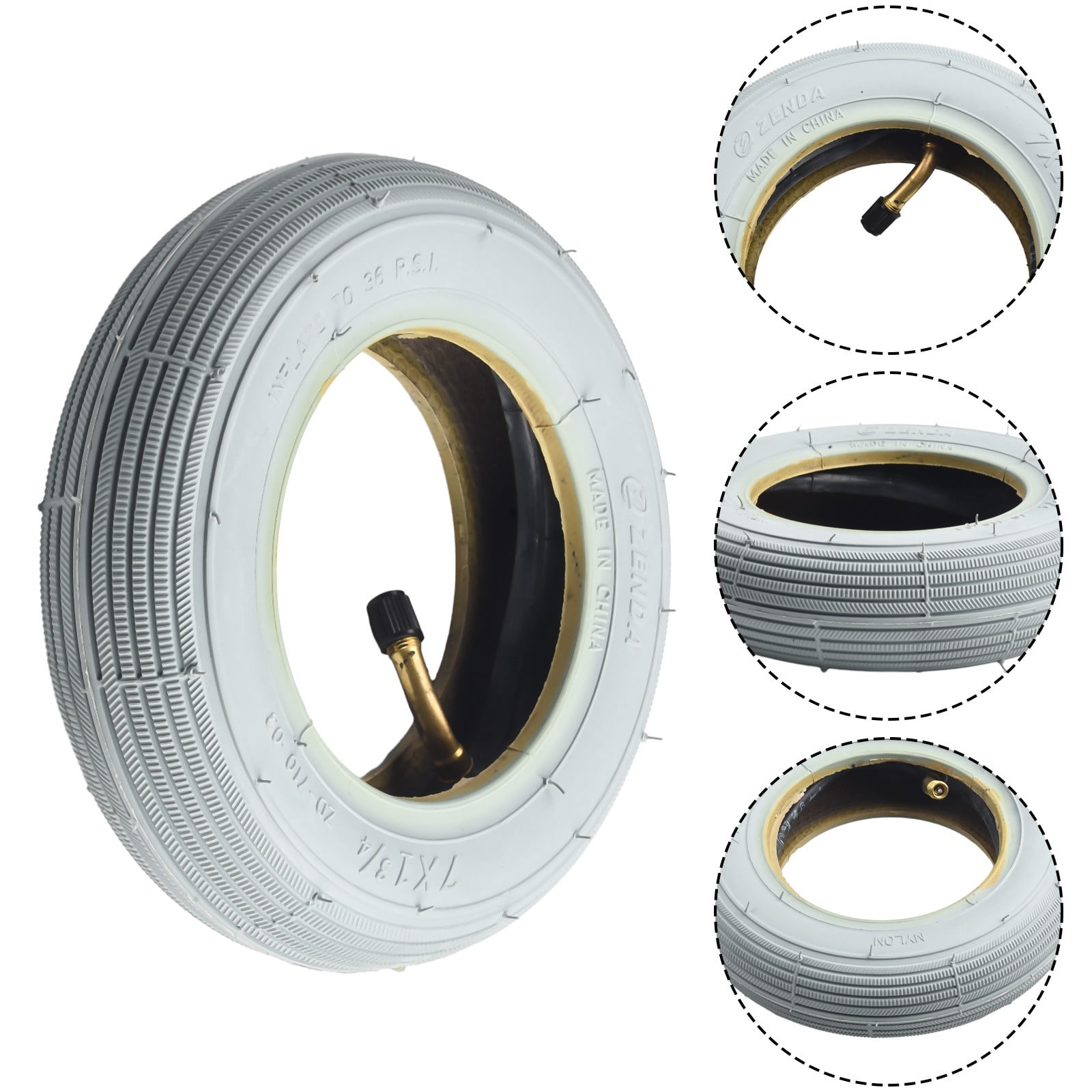 sailesiti 7 Inch 7x2 Electric Wheelchair Front Wheel Inner Tube or Baby ...
