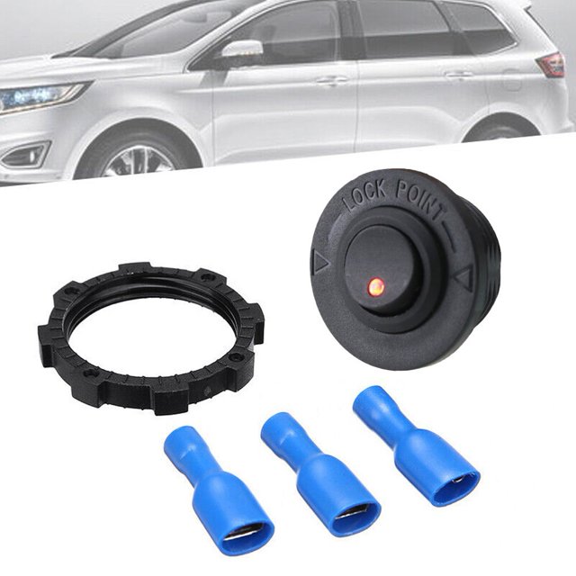 sailesiti Campervan 12V / 24V Blue LED Light Switch 30mm Hole Motorhome ...