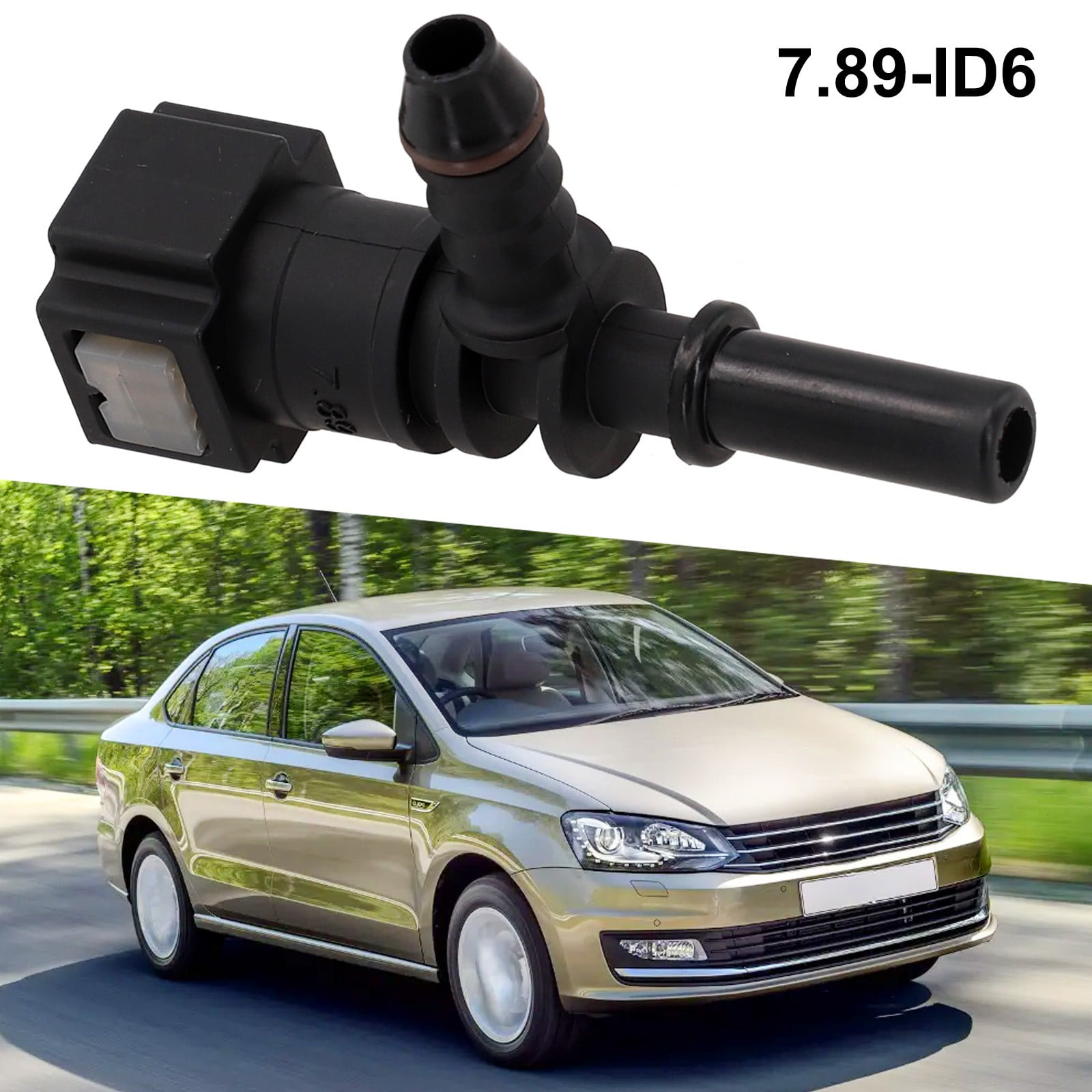 sailesiti Car Fuel Quick Connector 7.89 ID6 T-Union T-Type Coupling ...