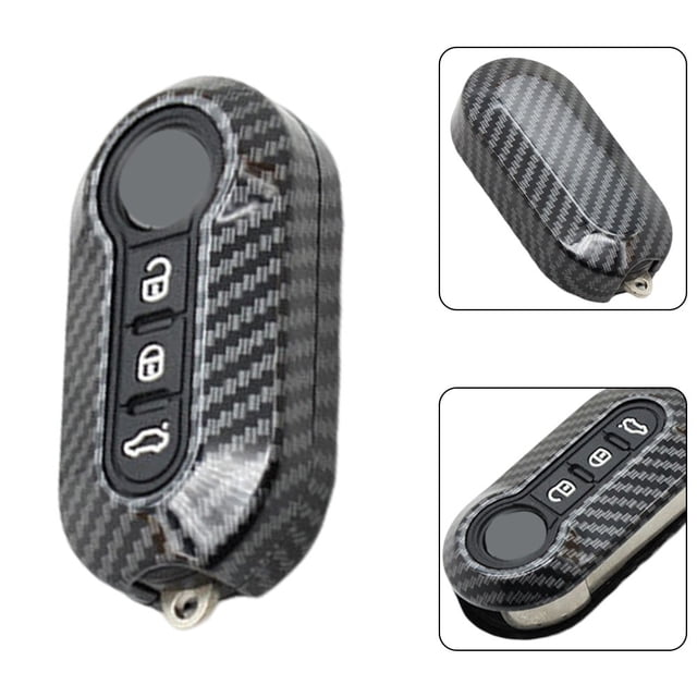 sailesiti Carbon key case key cover for Fiat 500 for Ducato for Abarth ...