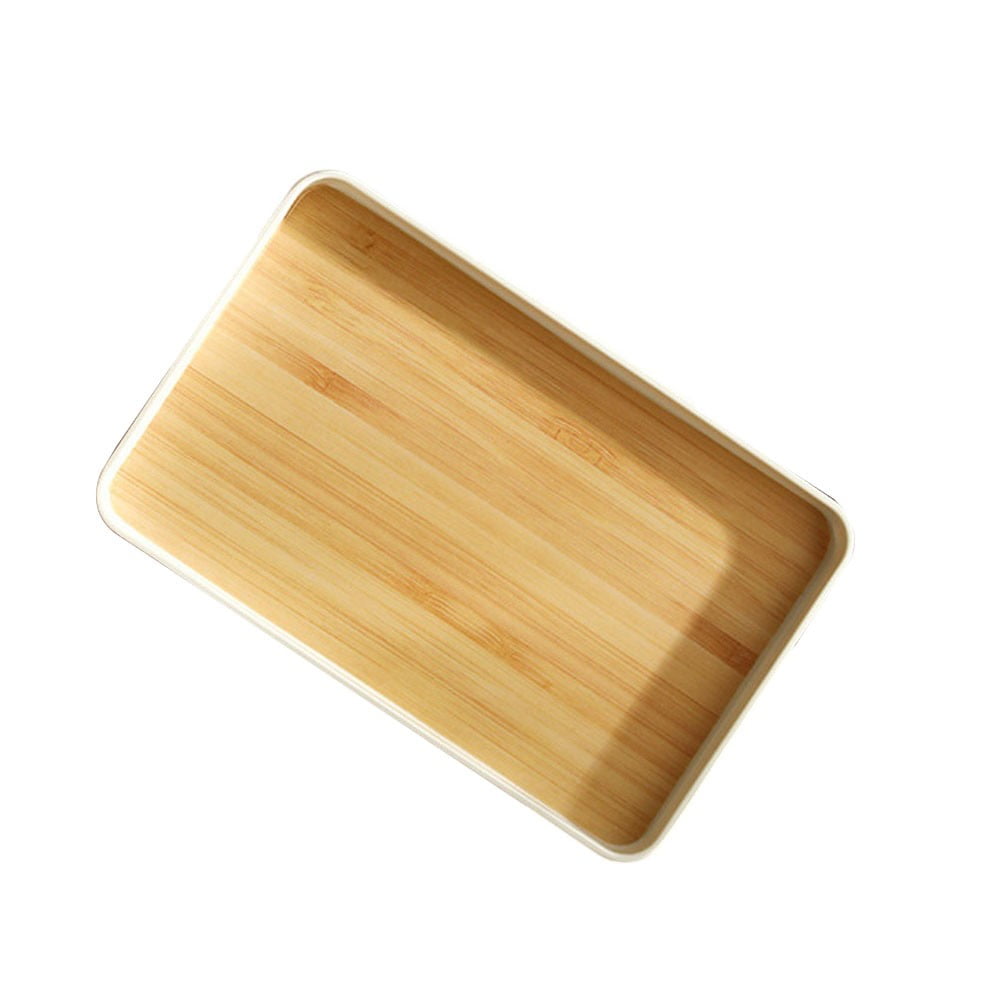 sailesiti Plastic Tea Fruit Rectangular Plate Breakfast Server Lap Tray ...