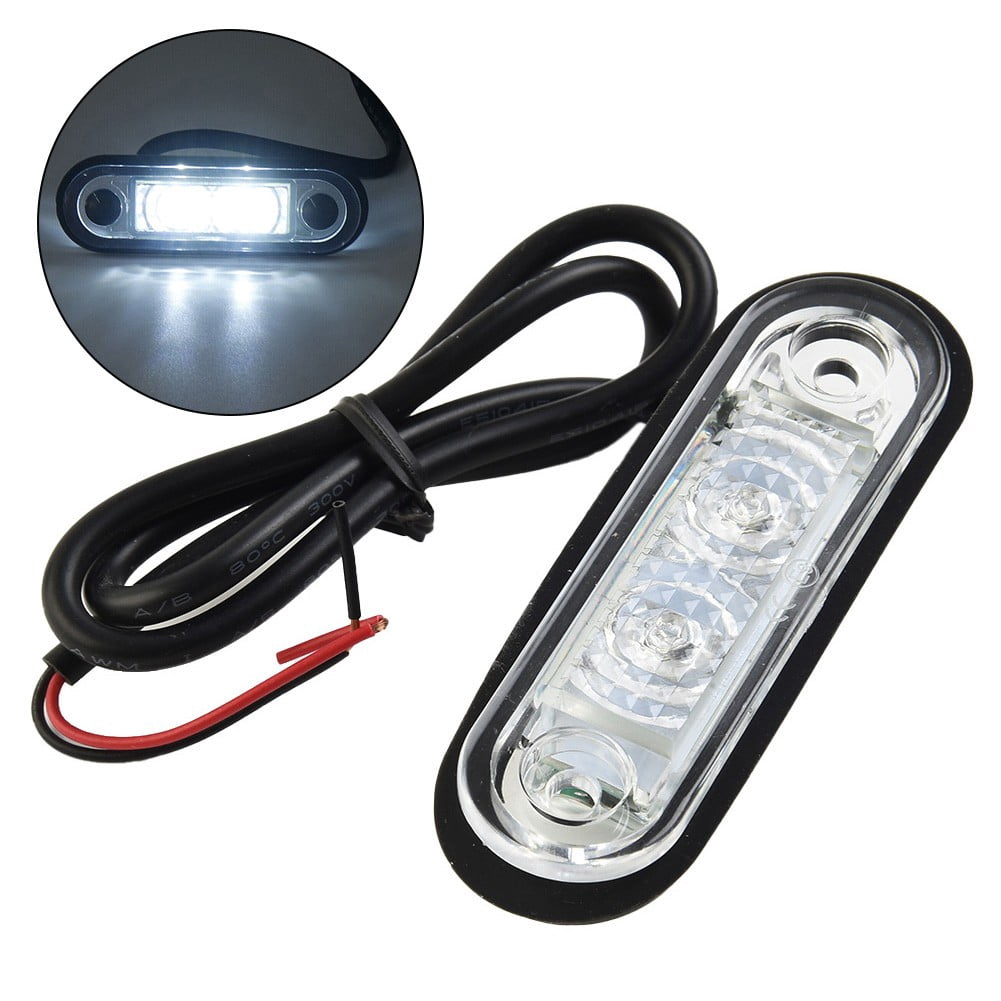 sailesiti White Style LED Flush Fit Bar Marker Lamp Light with Brake ...