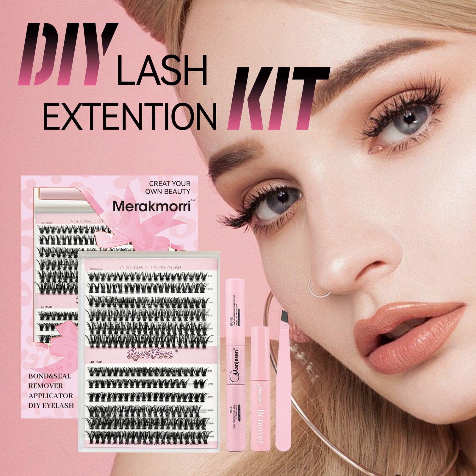 sales today clearance!DHALL Lash Clusters Magnetic Eyelashes False ...