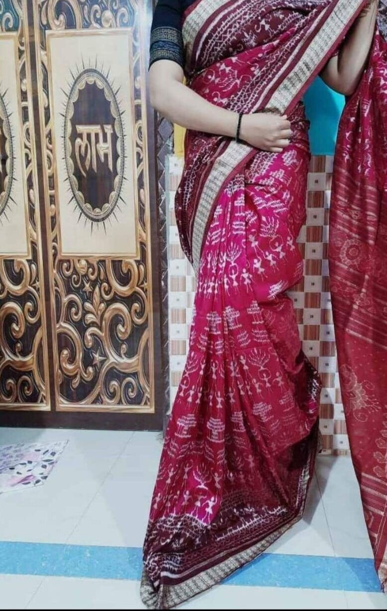 sambalpuri Odisha mix silk pasapali silk saree baliworad saree ...