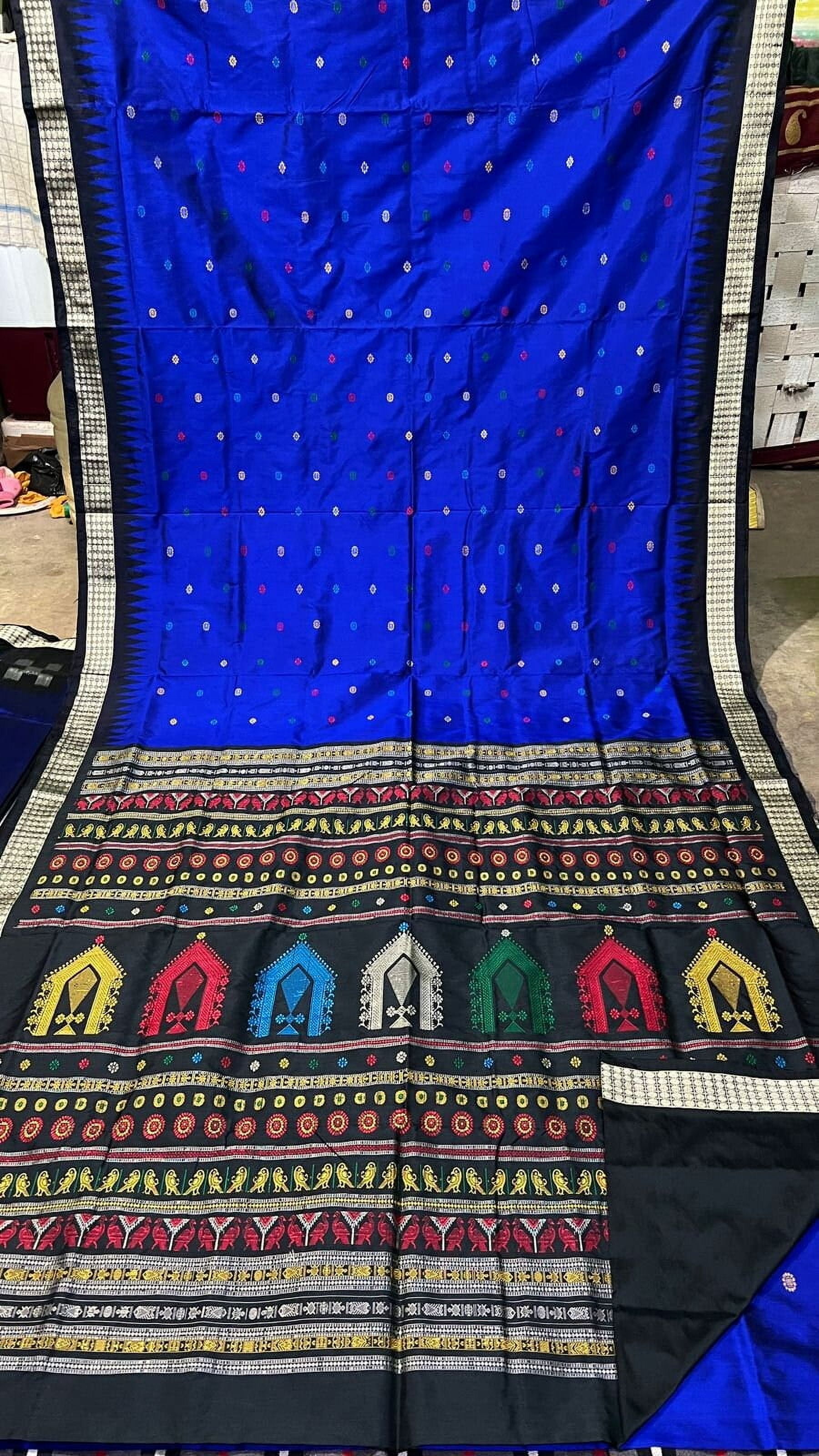sambalpuri Odisha mix silk pasapali silk saree baliworad saree ...
