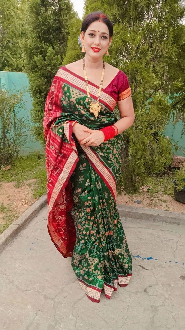 sambalpuri Odisha mix silk pasapali silk saree baliworad saree ...