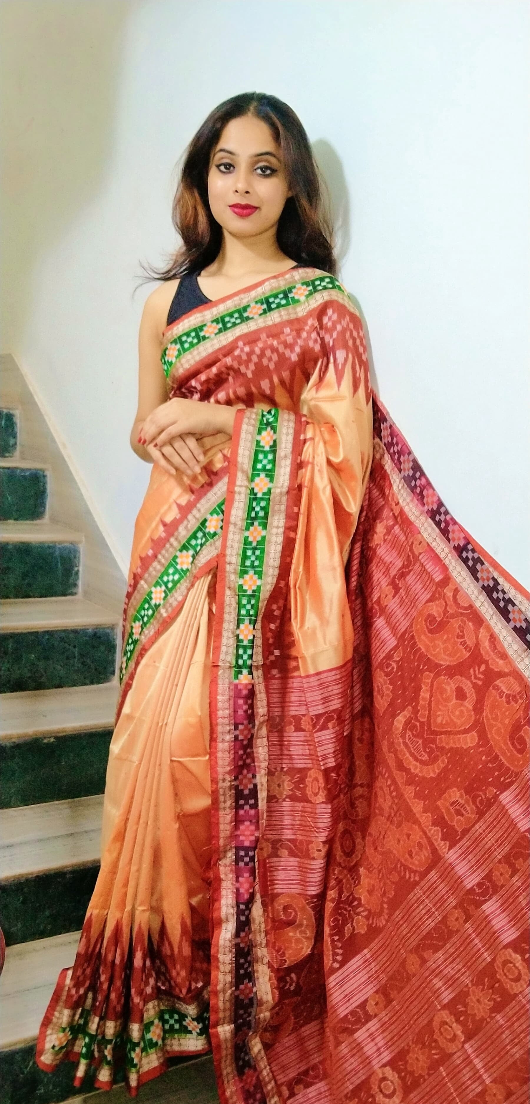 sambalpuri Odisha mix silk pasapali silk saree baliworad saree ...