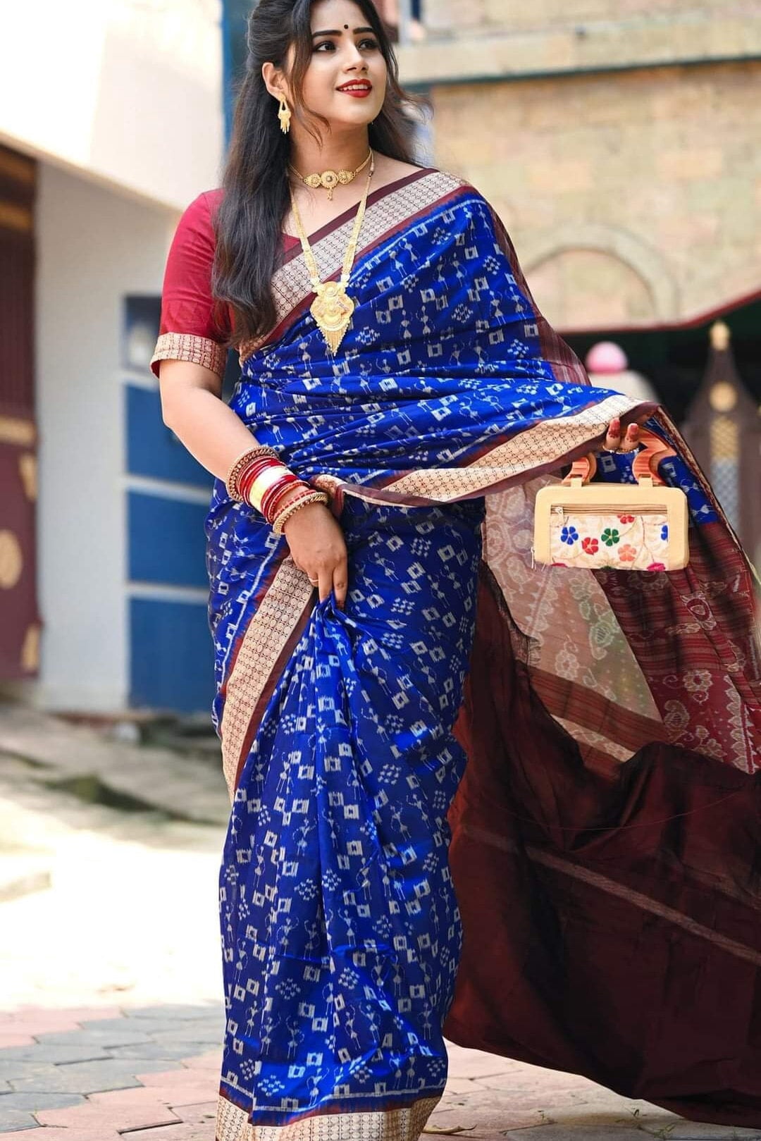 sambalpuri Odisha mix silk pasapali silk saree baliworad saree ...
