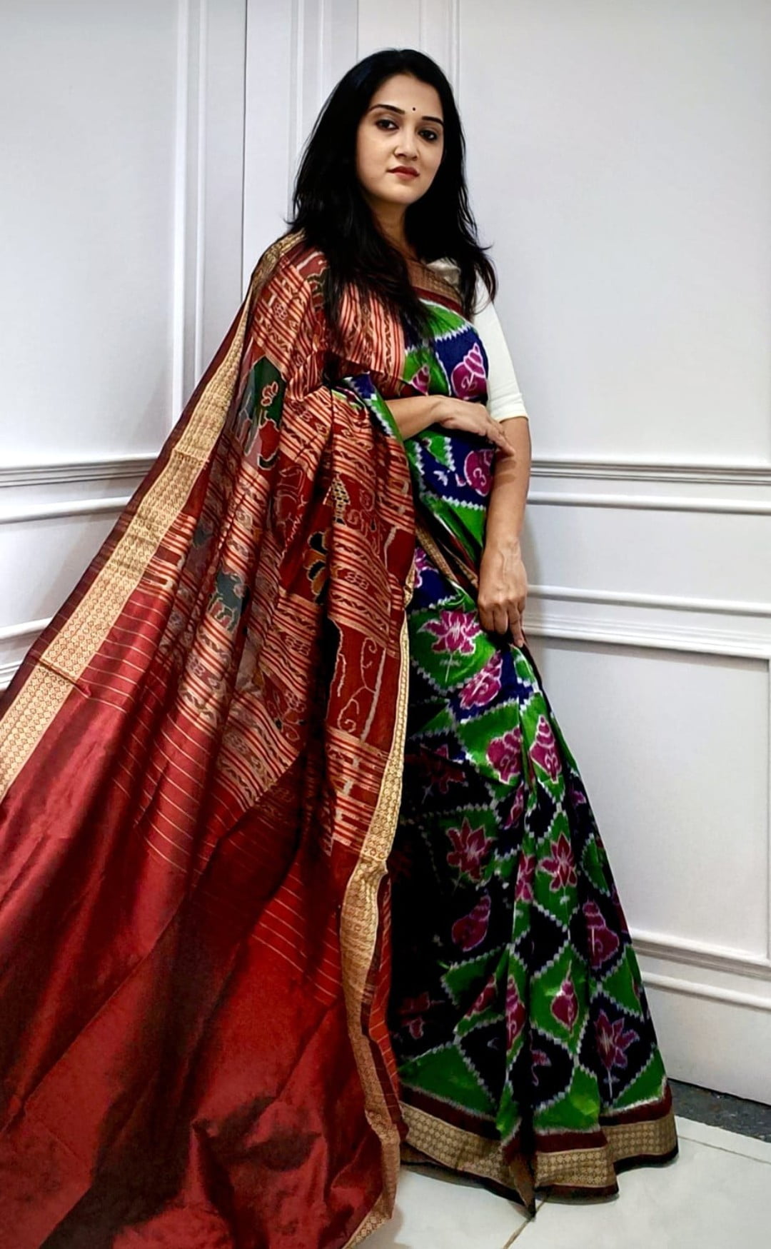 sambalpuri Odisha pure silk pasapali Khandua silk baliworad saree ...