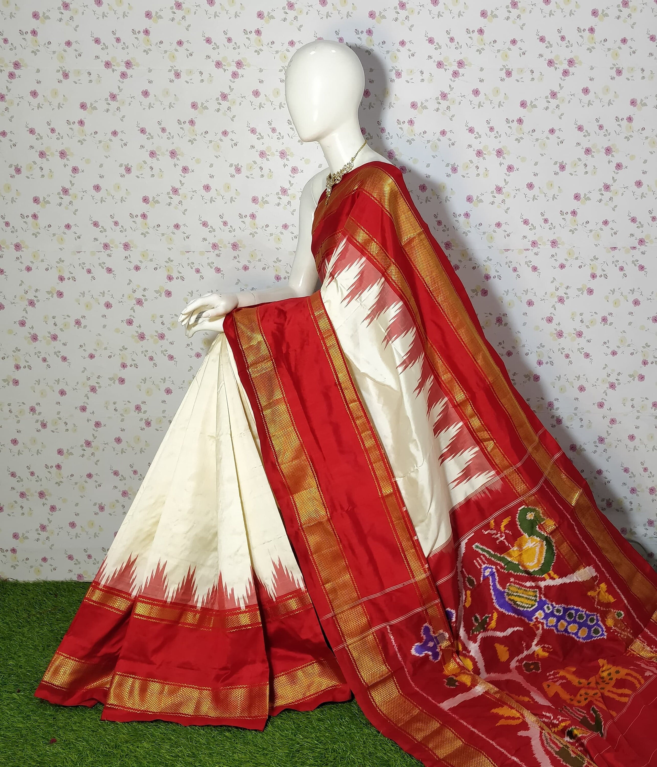 sambalpuri designer ikat silk sarees available Durgapuja sari Kali Puja ...
