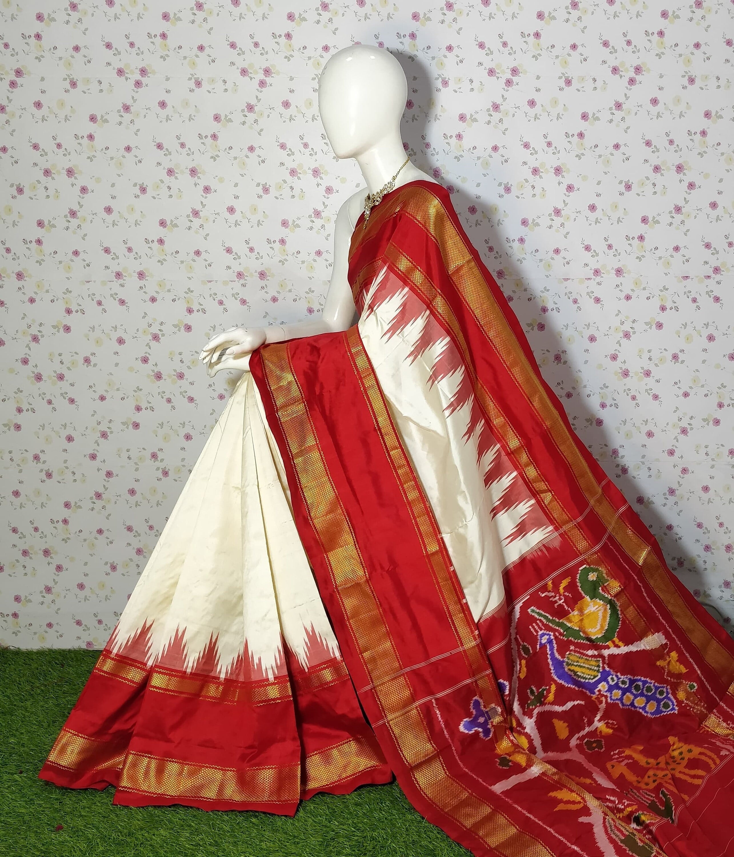 sambalpuri designer ikat silk sarees available Durgapuja sari Kali Puja ...