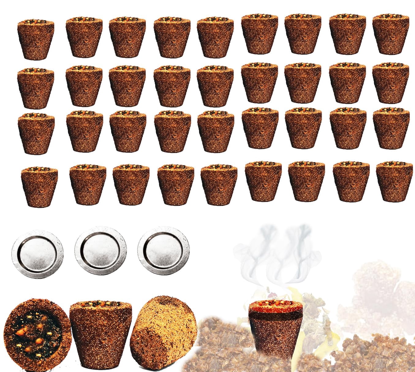 sambrani dhoop Cups Pack of 36 sambrani Cups for Pooja sambrani dhoop ...
