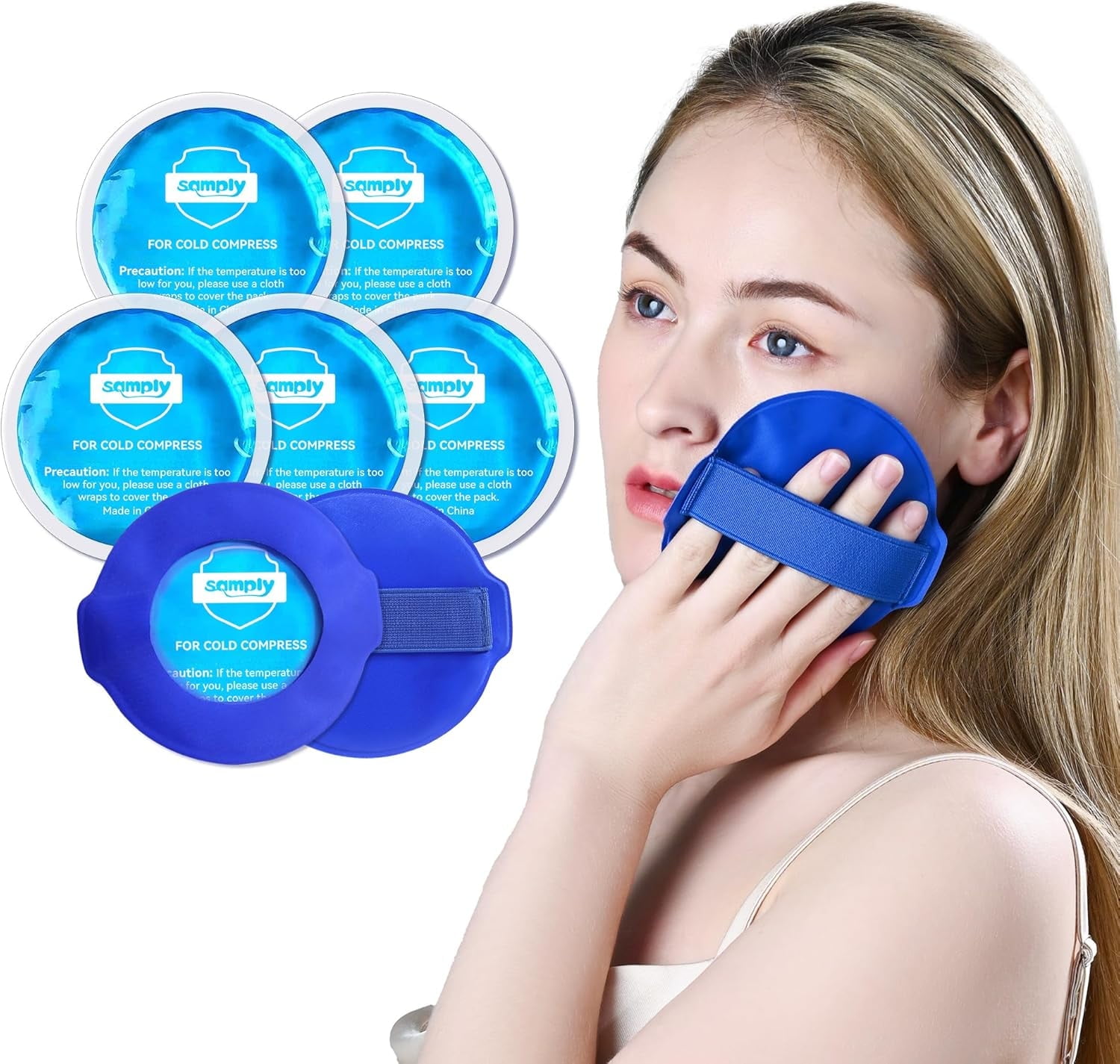 samply Small Gel Ice Packs for Boo Boos, Cold Packs for Injuries ...