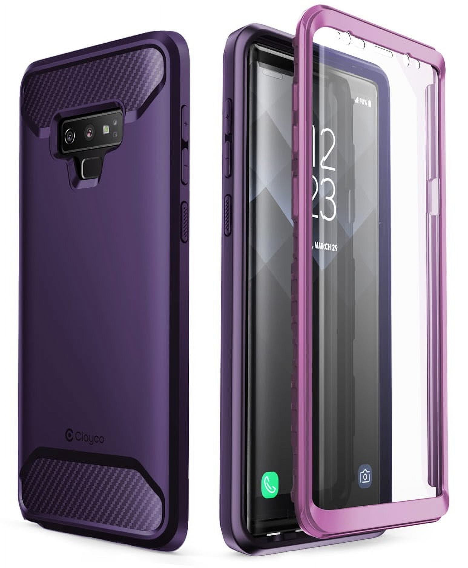 samsung galaxy note 9 case, clayco [xenon series] full-body rugged case ...