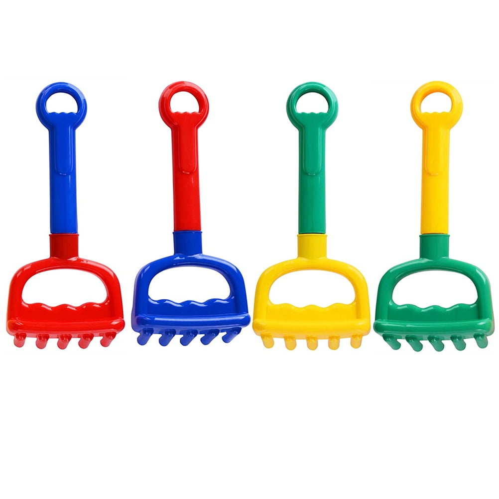 sand shovel toy 4pcs Beach Sand Shovel Rake Plastic Sand Play Toy ...