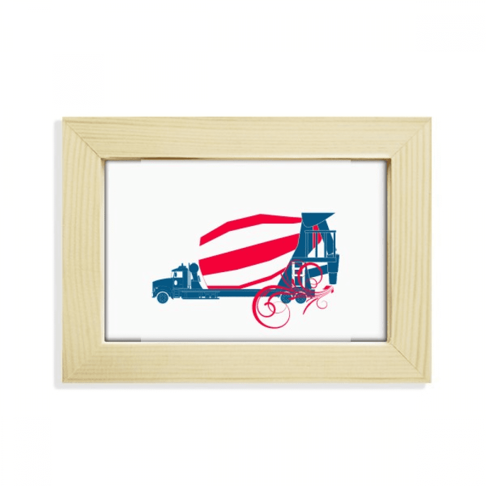 sand st mixing truck spraying desktop decorate photo frame picture art ...