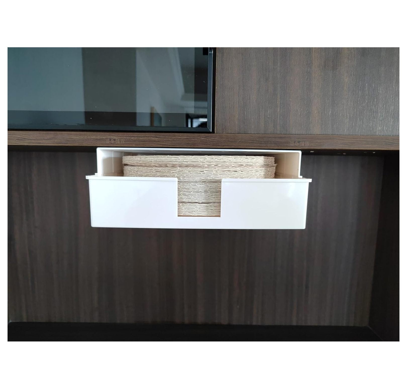 saneed 9-inch 10-inch Paper Plate Dispenser Under cabinets, Hung on ...