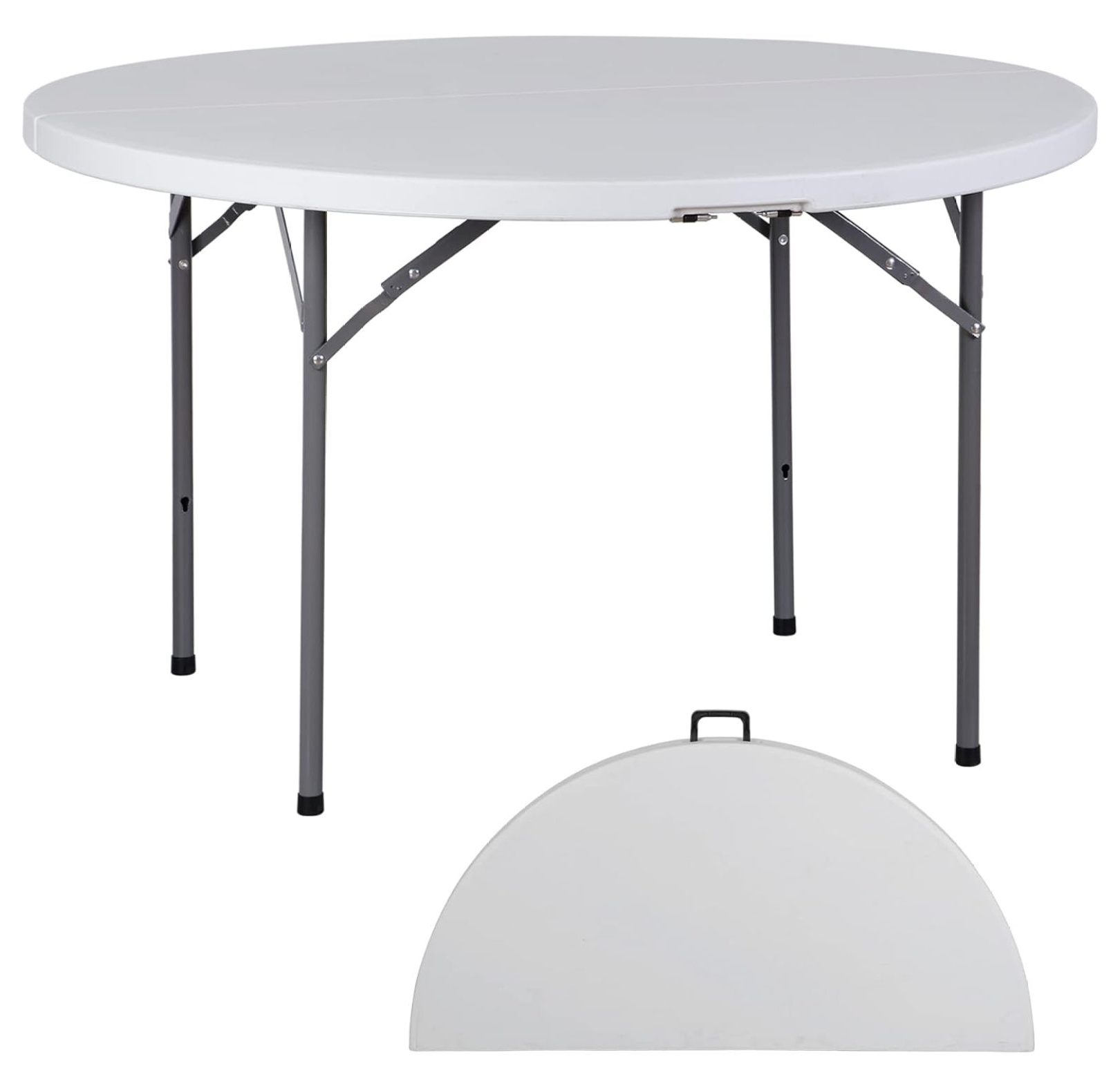 saneey Folding Table, Indoor Outdoor Portable Plastic Dining Card Table ...