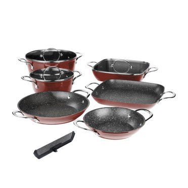 STAUB Cast Iron Set 4-pc, Stackable Space-Saving Cookware Set, Dutch ...