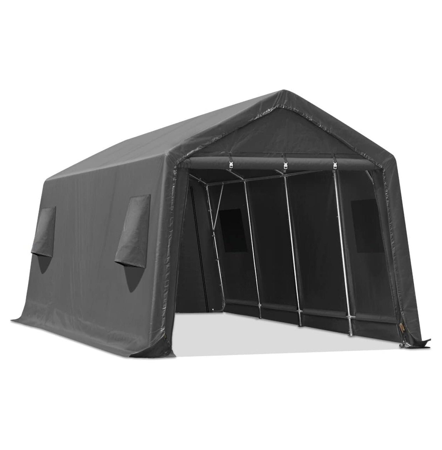 saney 10X20 ft Carport Heavy Duty Outdoor Patio Anti-Snow Portable ...