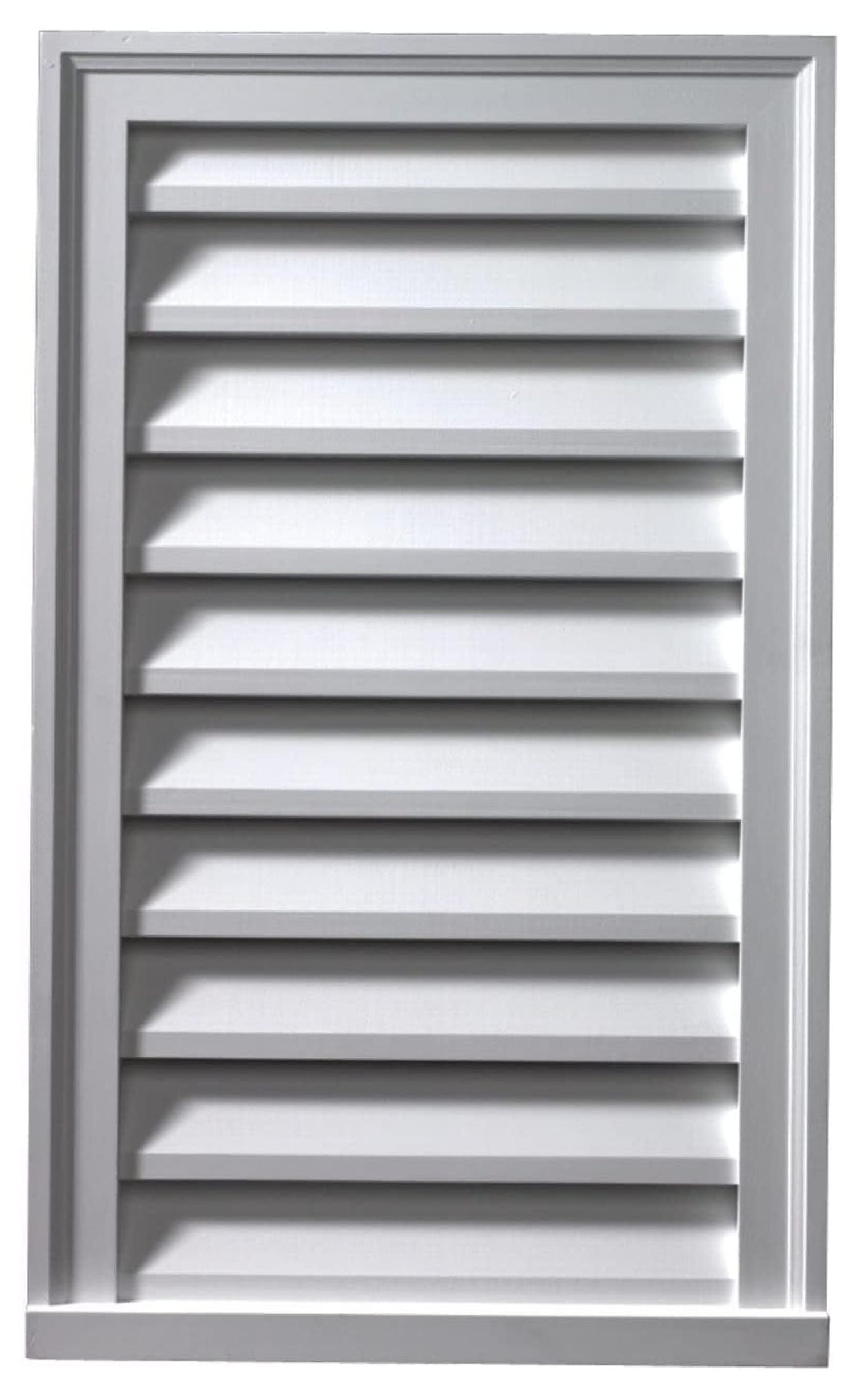 saney 18"W x 30"H x 2"P Brick Mould Vertical Louver, Non-Functional ...