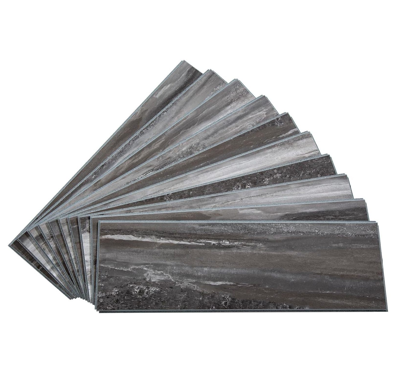 saney 22.8" x 7.31" Interlocking Vinyl Waterproof Backsplash Tiles in ...