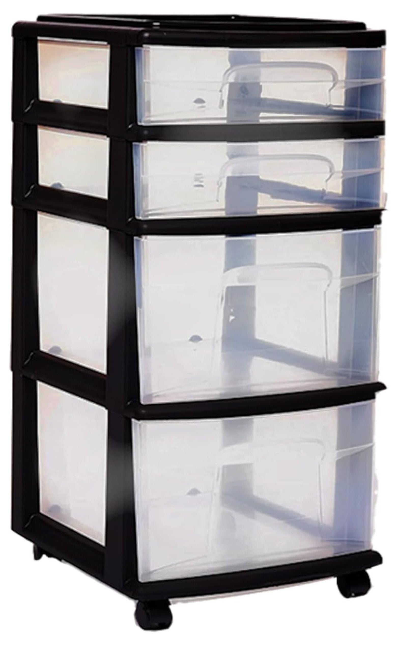 saney 4-Drawer Cart Organizer, Plastic Storage Drawers, Home Storage ...