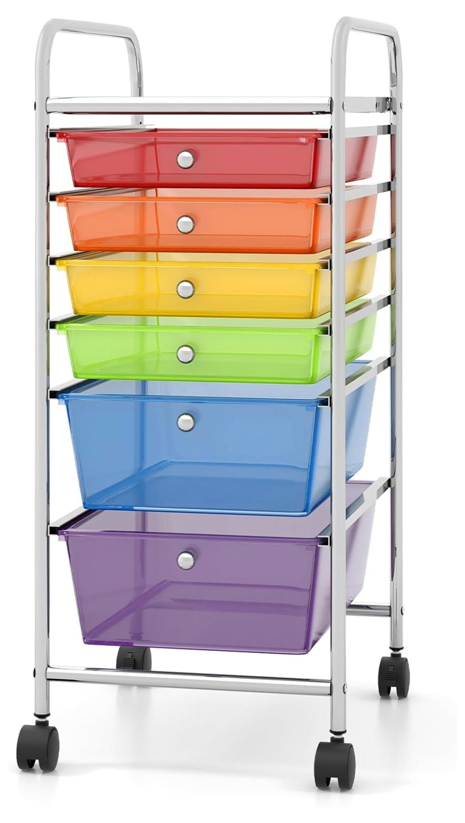 saney 6-Drawer Rolling Storage Cart, Multifunctional Art Craft Tools ...