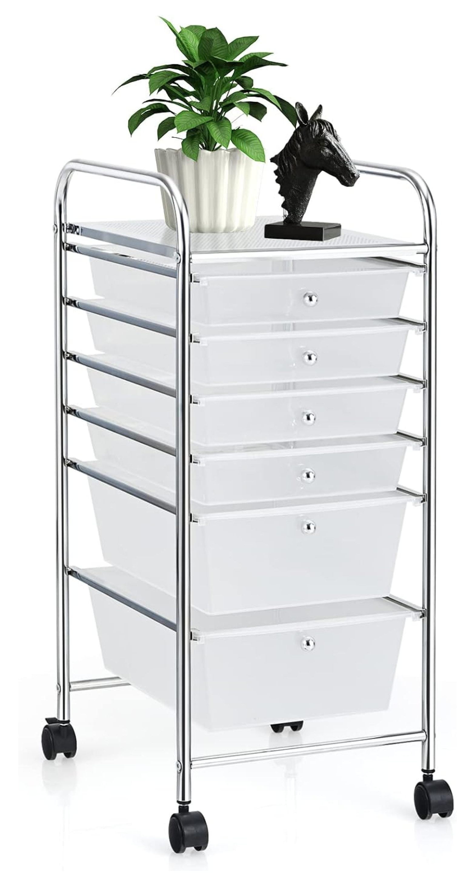 saney 6-Drawer Rolling Storage Cart, Multifunctional Art Craft Tools ...