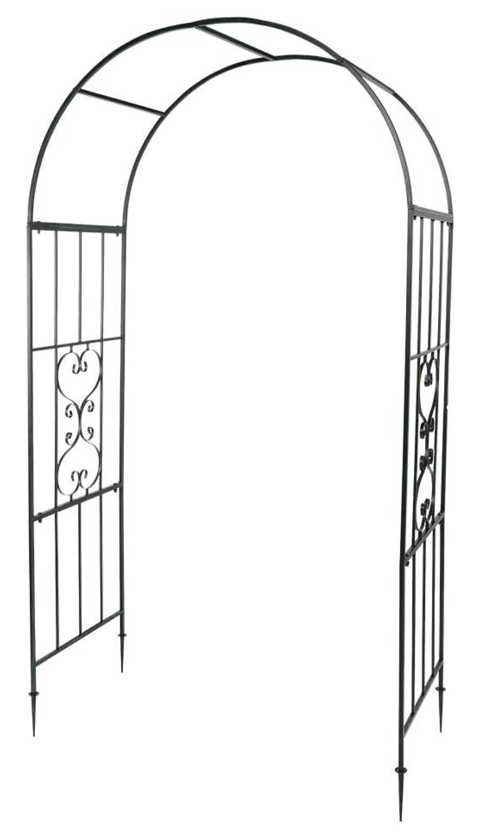 saney 7.3FT Garden Arch Arbor, Heavy Duty Metal Arbour Archway ...