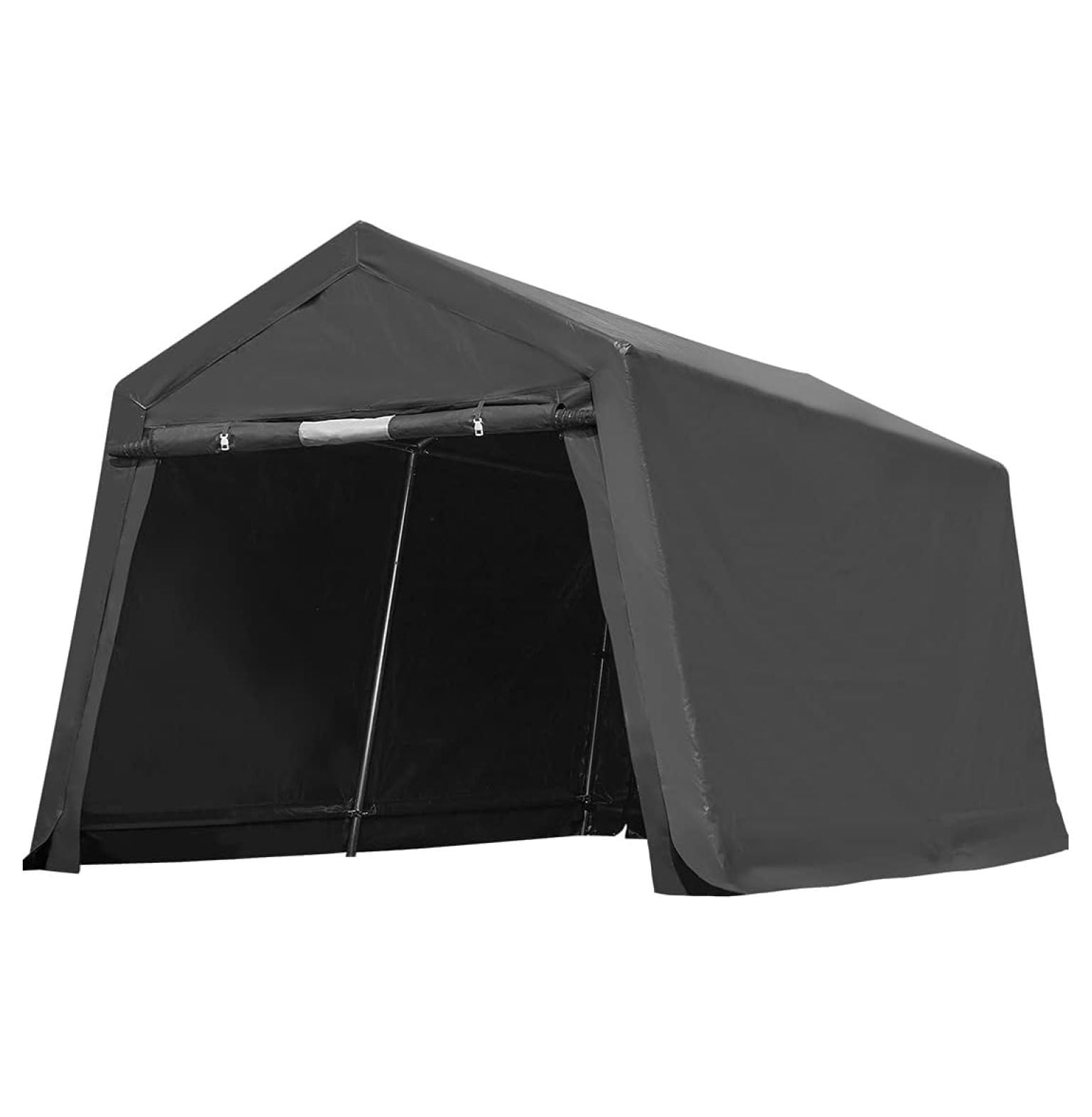 saney 7x12 ft 2 Roll up Doors & Vents Outdoor Portable Storage Shelter ...