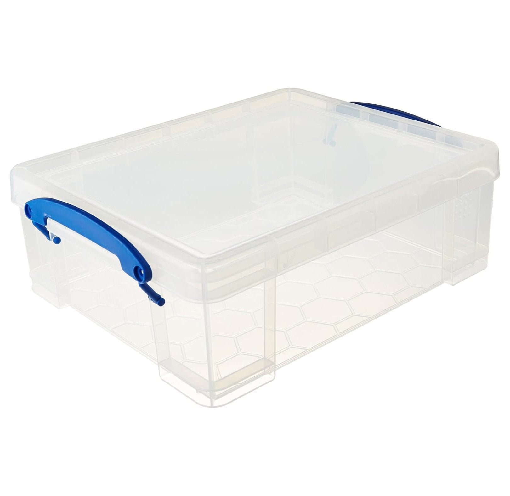 saney 8.1 Liter Plastic Stackable Storage Container Bin with Snap Lid ...