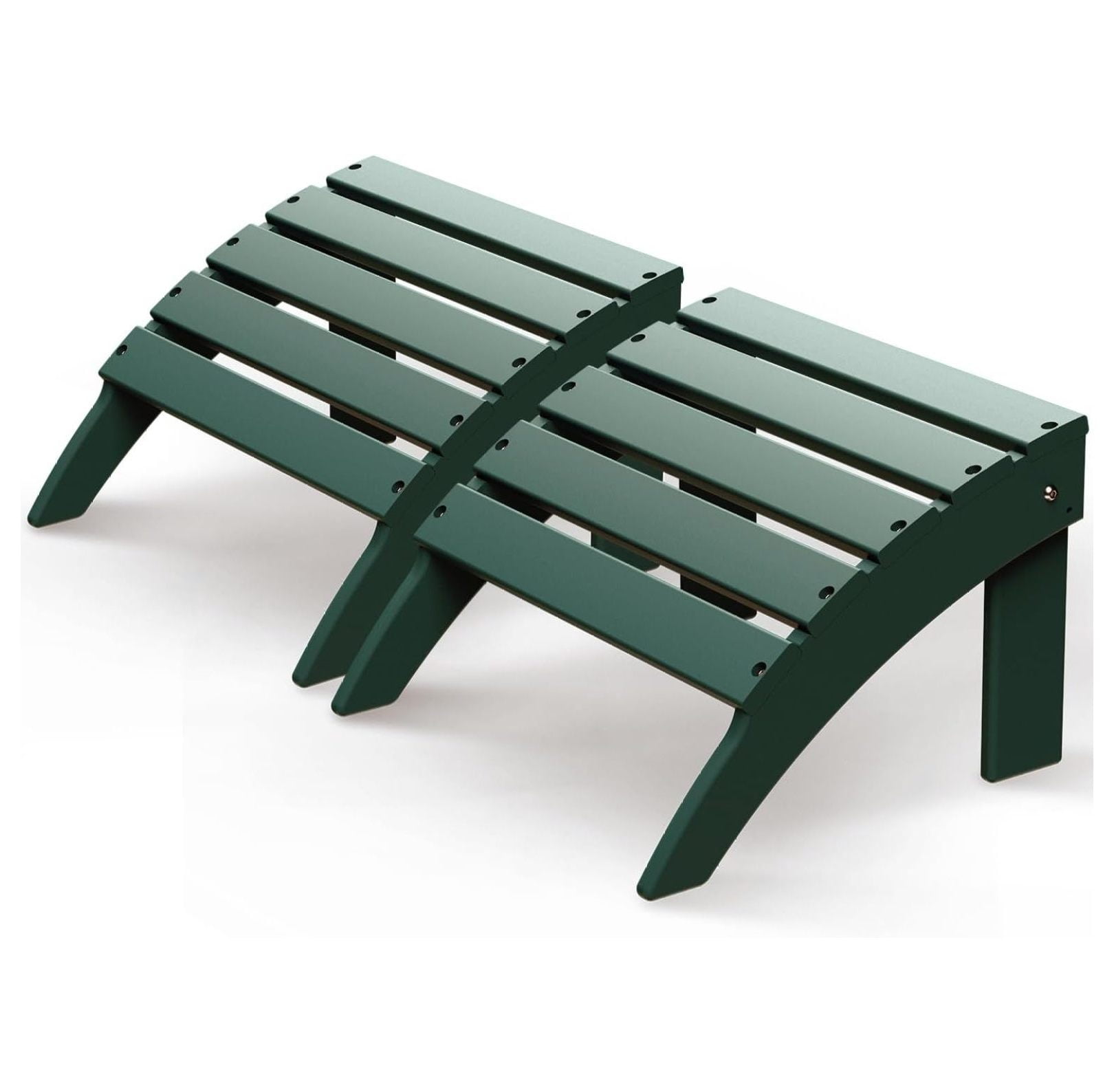 saney Adirondack-Ottoman | Folding | Set of 2 | HDPE Plastic | Outdoor ...