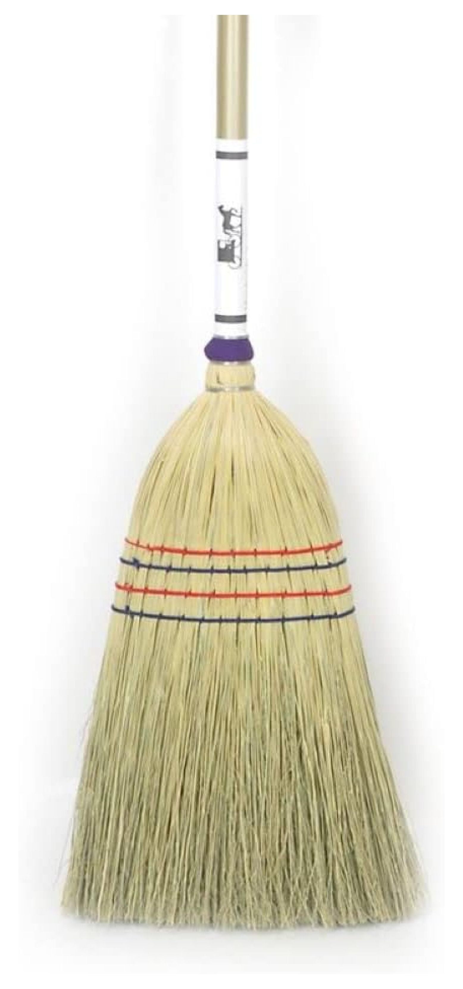 saney Amish-Made House Broom - Authentic Corn Straw Broom with Hardwood ...