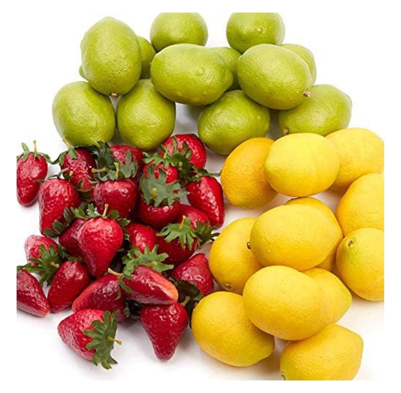 saney Artificial Fruit: Strawberries, Lemons, and Limes | Package of ...