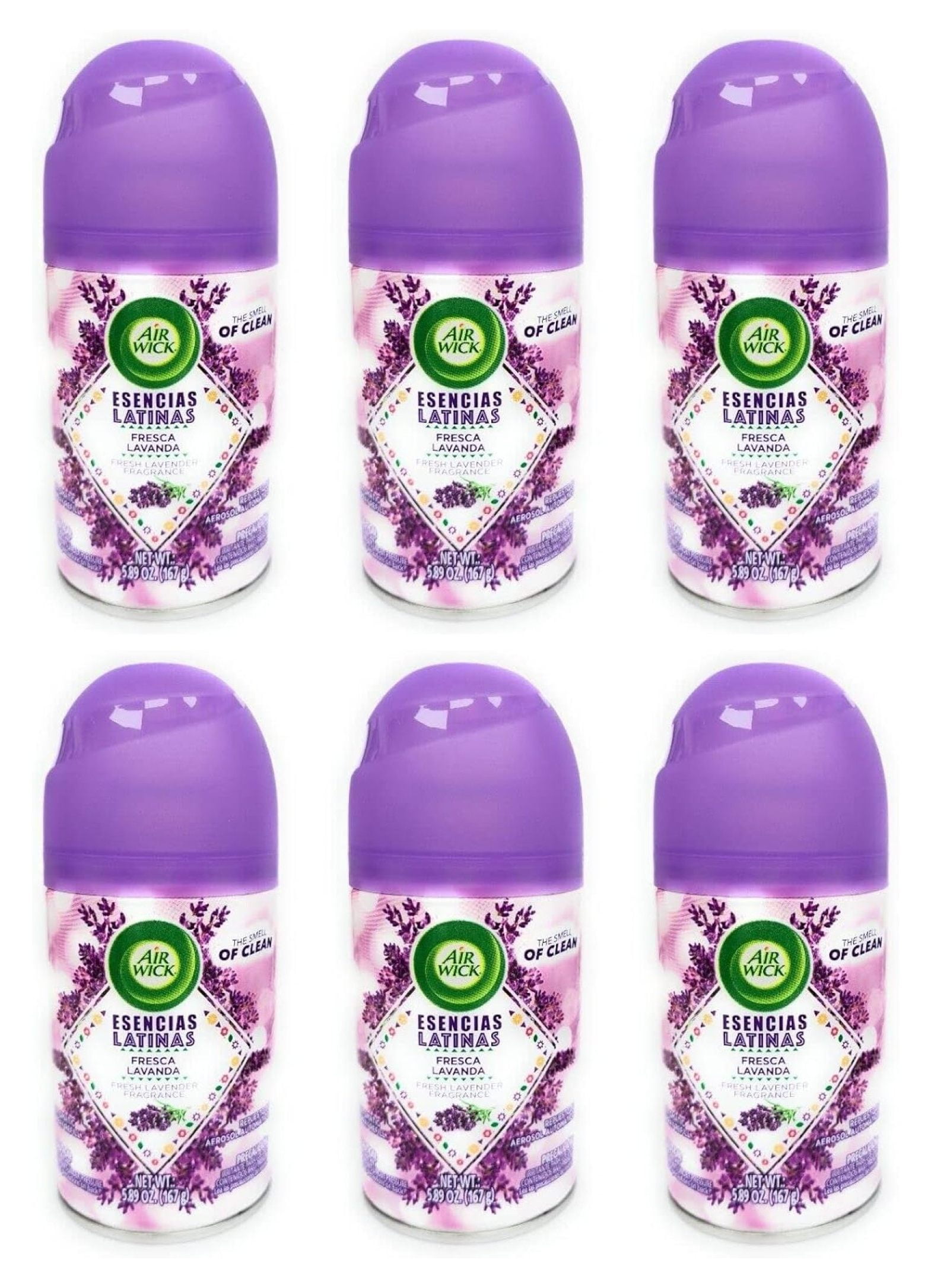 saney Automatic Freshener Spray Refill, Lavender, Essential Oils, Odor ...