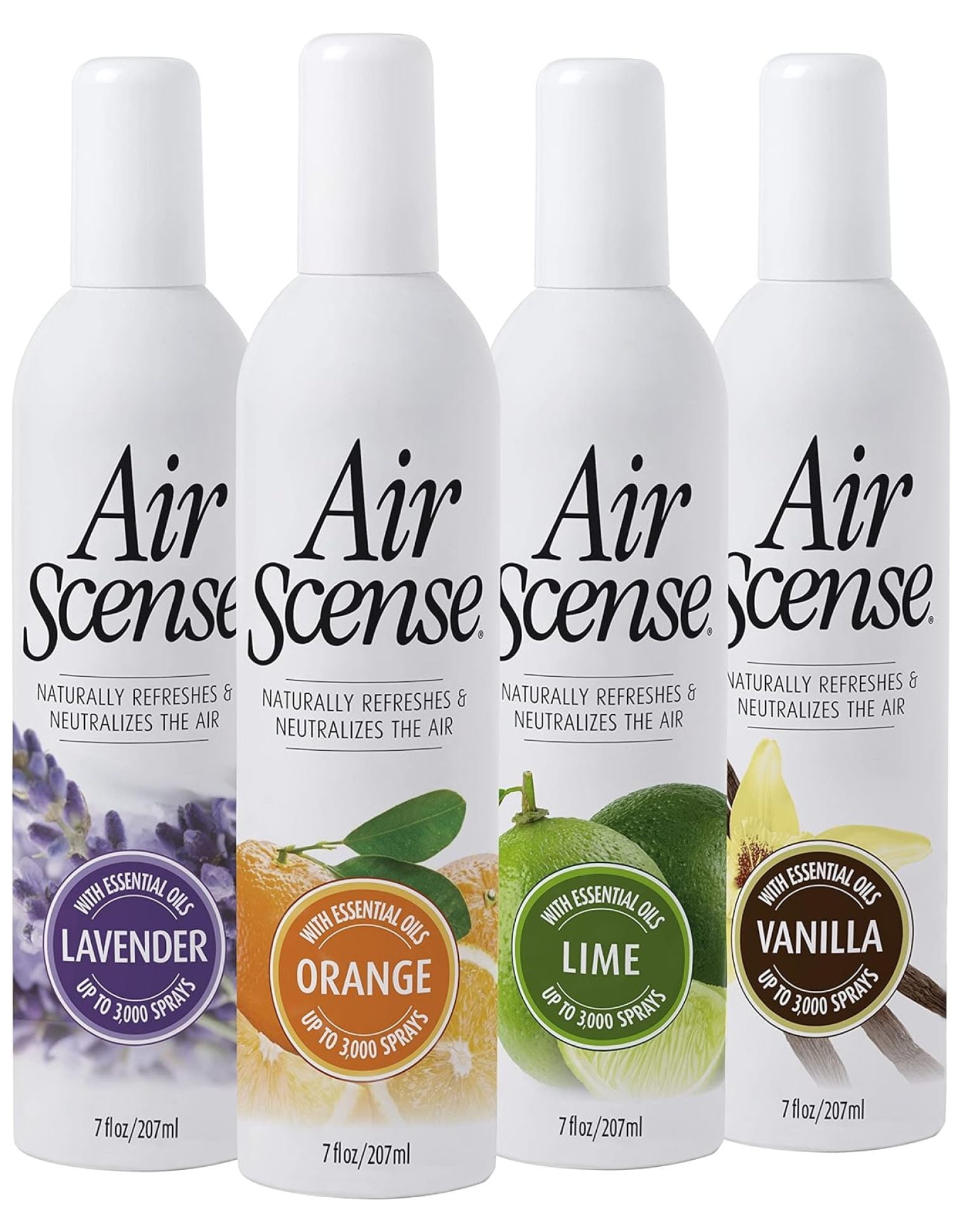 saney Essential Oil Air Freshener, Non-Aerosol, 7 Ounce, 4 Pack ...