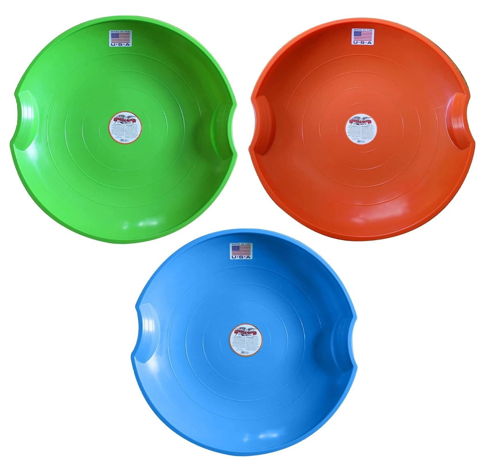 saney Flying Saucer Snow Sled. Round SNO Slider Disc - Walmart.com