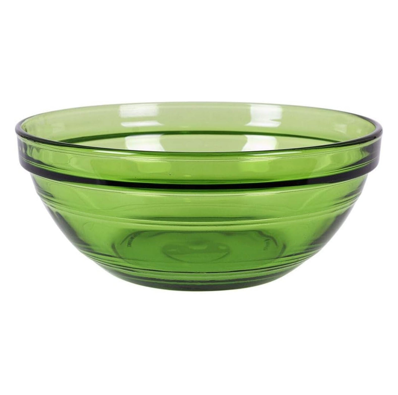 saney Gigogne Glass Stackable Mixing Bowls/Prep Bowls Set of 6, Green ...