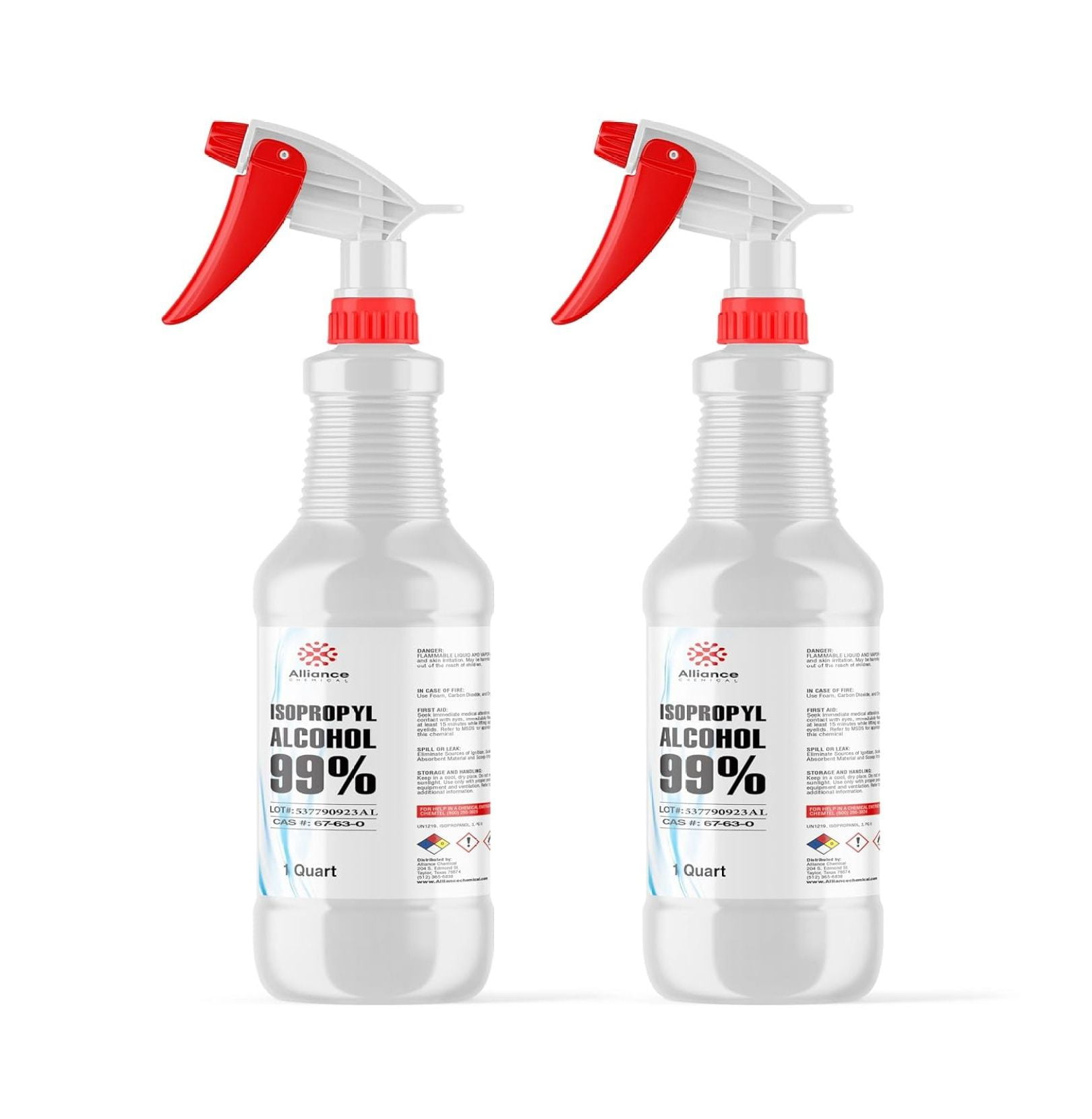 saney Isopropyl Alcohol 99% - 2 Quart Bottle with Spray Top (64 oz ...