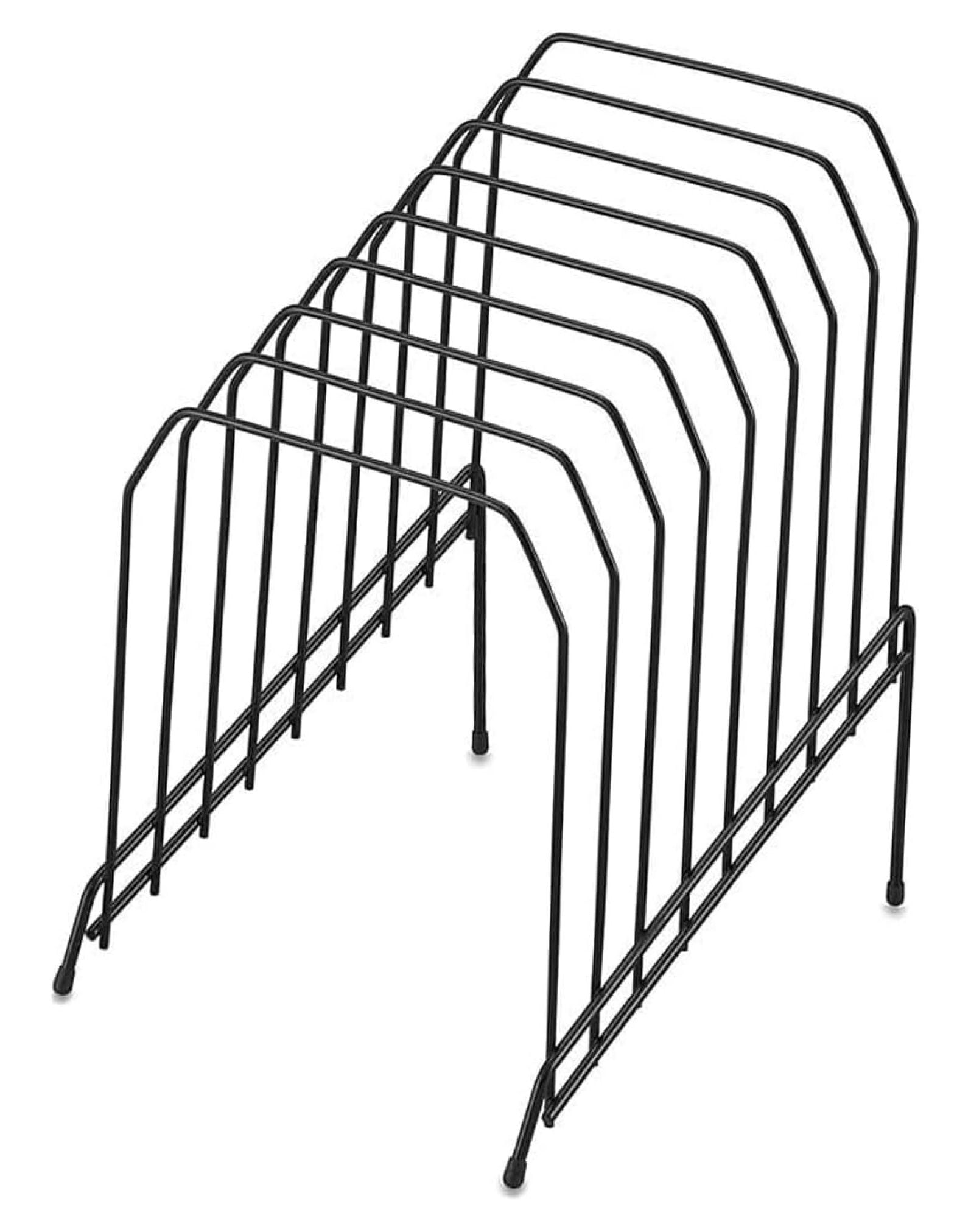 saney 218354 Metal Incline Desktop File Sorter 8 Compartments Black ...