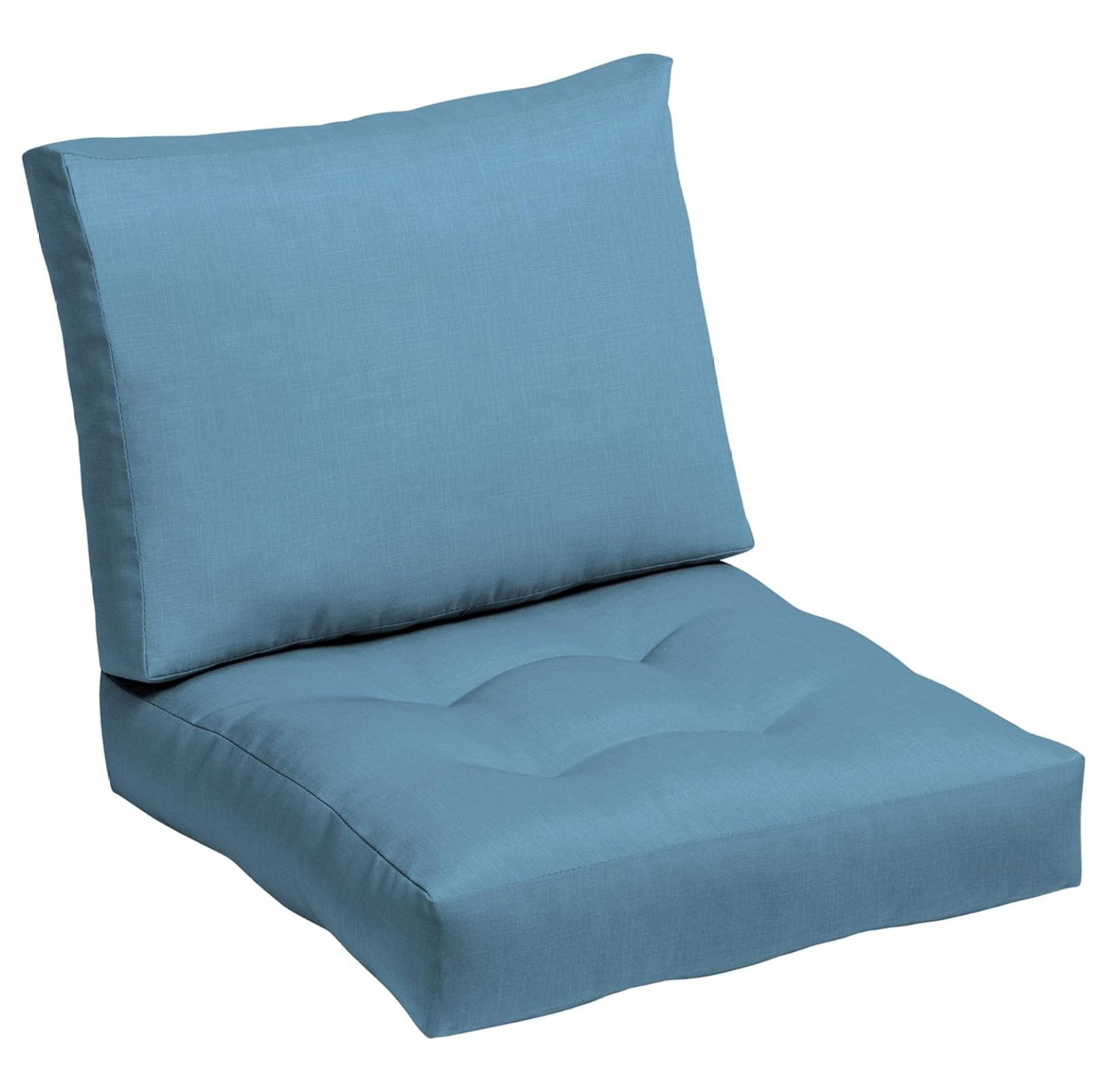 saney Outdoor Plush Modern Tufted Blowfill Deep Seat Set, 24 x 24 ...