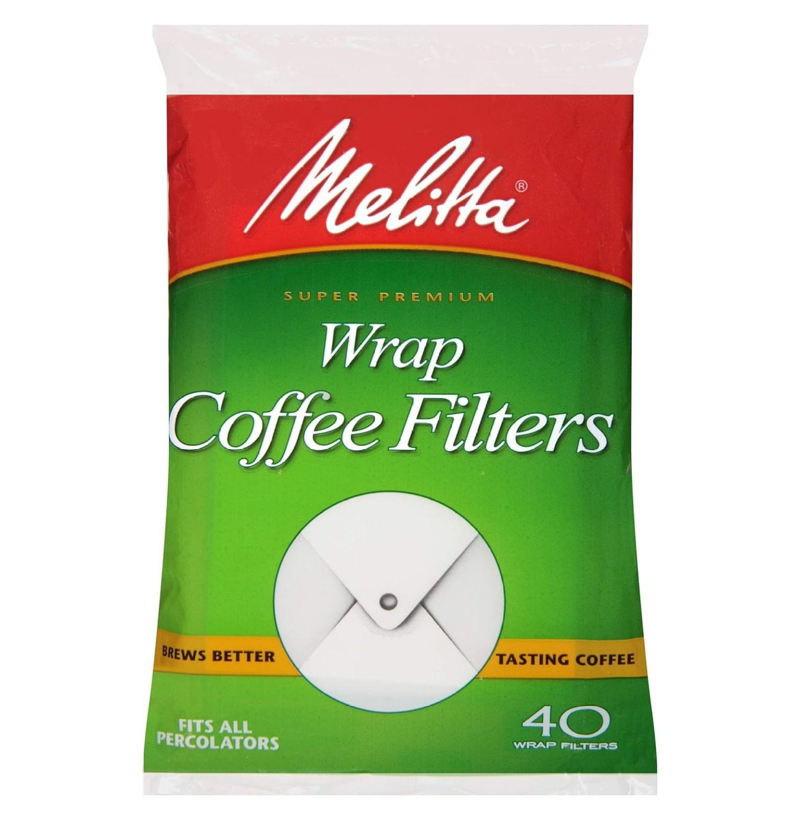 saney Percolator Wrap-Around Coffee Filters, White, 40 Count (Pack of ...