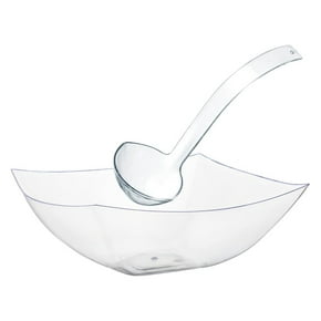 Clear Plastic Punch and Serving Bowls for Parties and Events